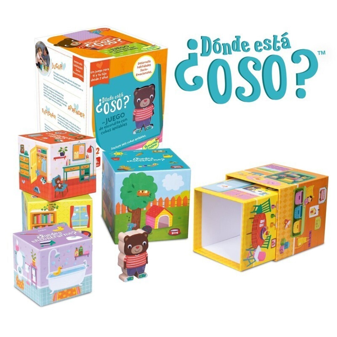 ¿Dónde está Oso? Un juego de escondite con cubos apilables - Lúdilo ...