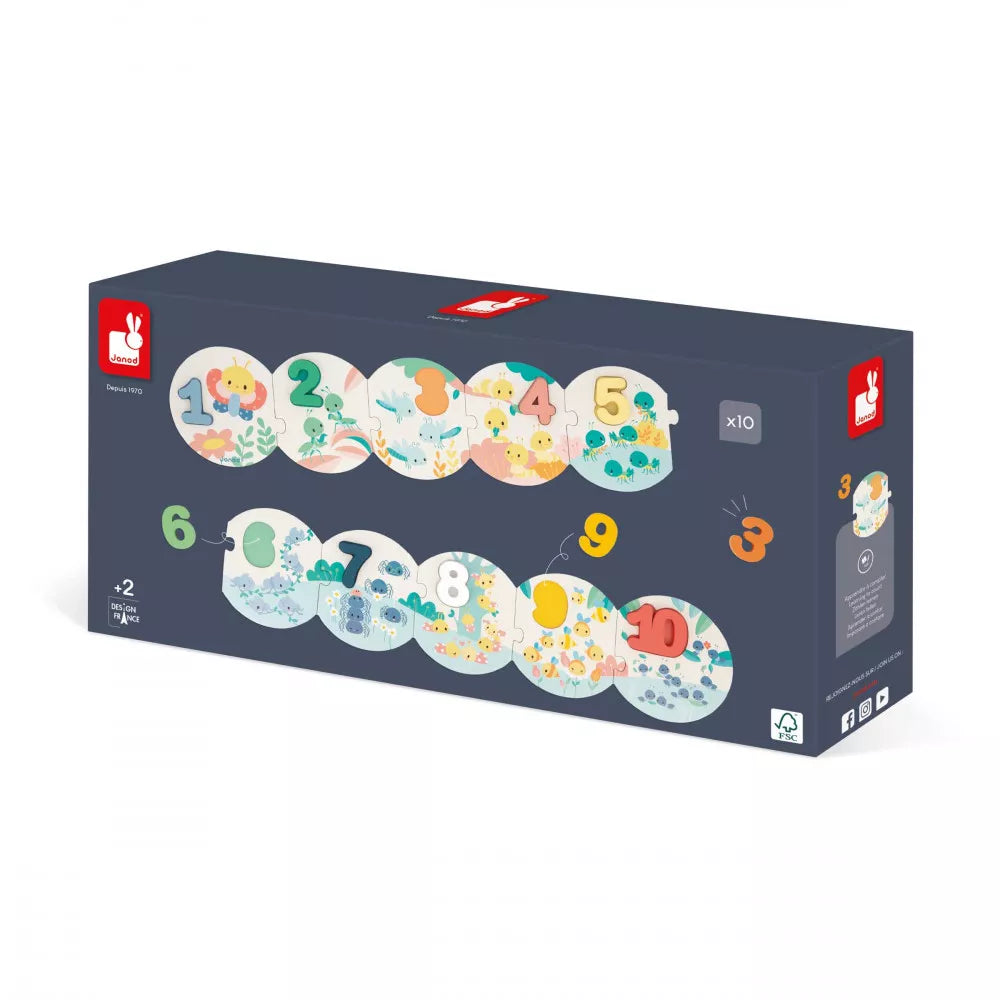 Puzzle Mis Primeros Números (Pure) - Janod – Serendipia Toys